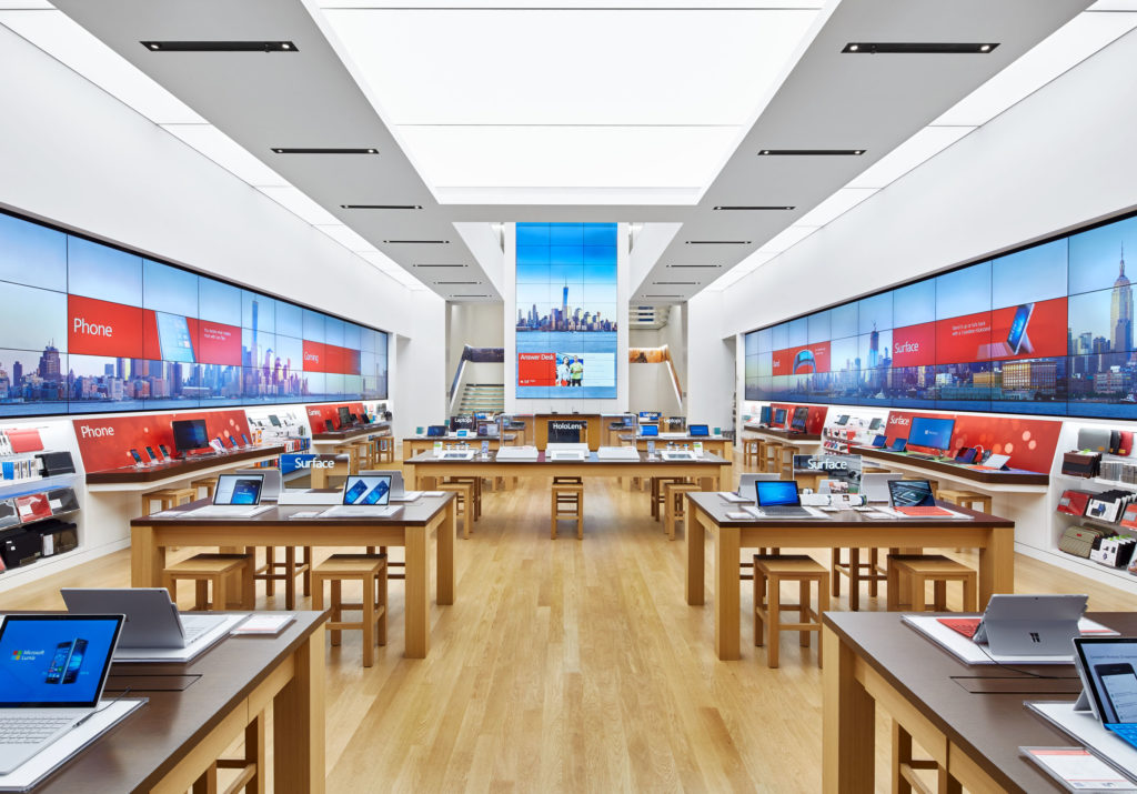Microsoft retail store on 5th Avenue in NYC photographed by John ...